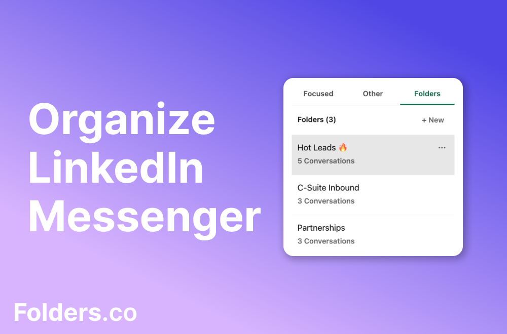 Folders.co - Organize your LinkedIn Inbox